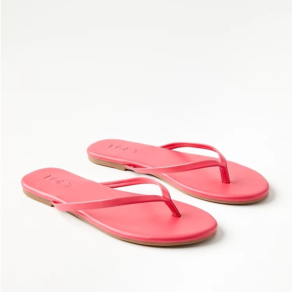 LOFT | Shoes | New Loft Modern Flip Flops Melrose Pink Medium | Poshmark